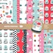 Winter Christmas Digital Paper Santa Scrapbook Pages | Etsy