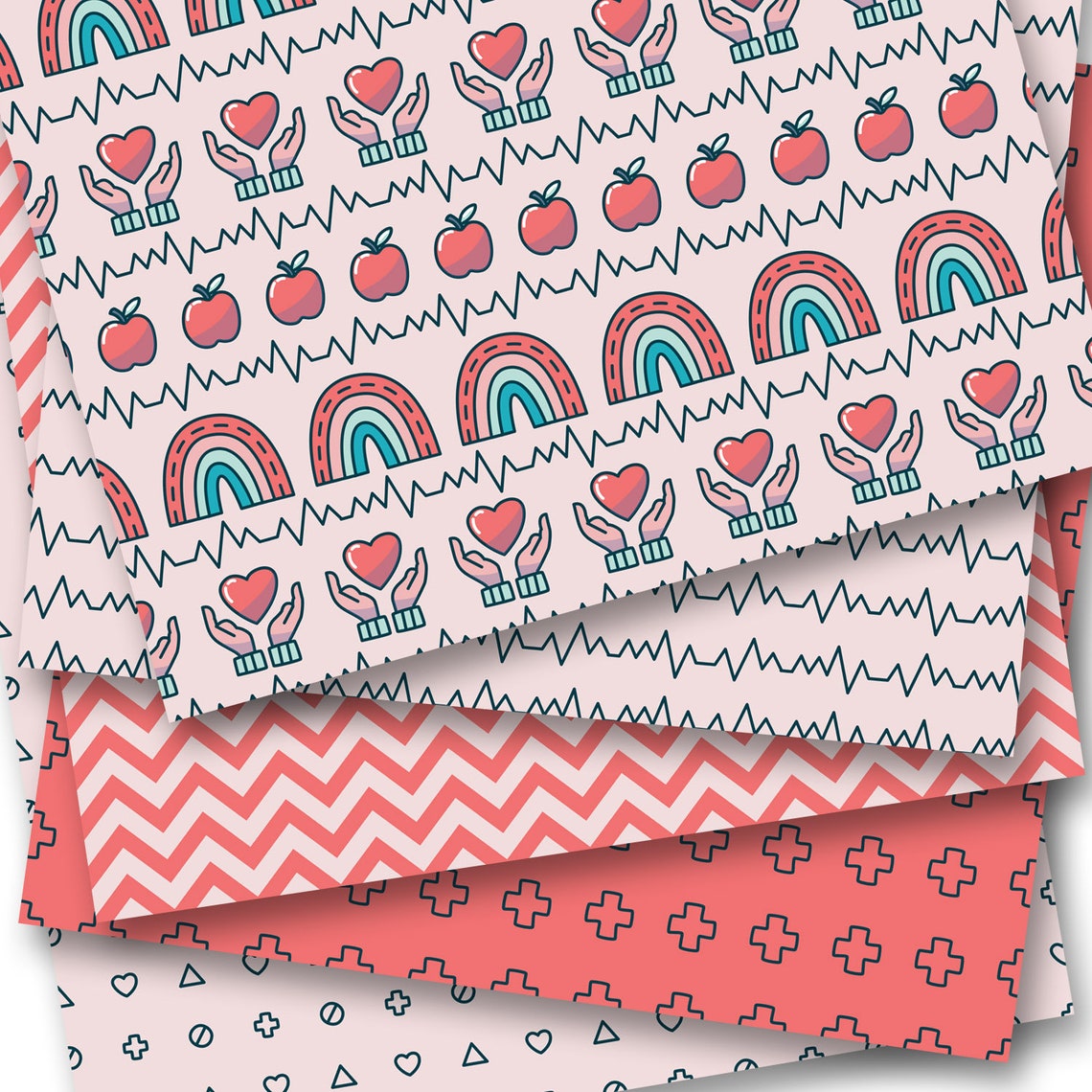 Medical Digital Paper. Doctor Nurse Scrapbooking Pages. Medicine ...