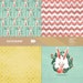 Easter Digital Paper Pack, Easter Scrapbook Pages, Illustration, Bunny ...