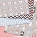 Funny Cats Digital Paper Pack, Cat Scrapbook Pages, Patterns, Kittens ...