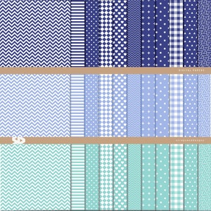 Essential Bright Colors Digital Paper Pack. 100 Papers. Patterns ...