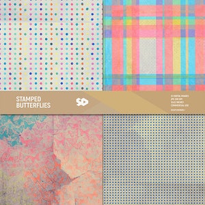 Butterflies Digital Scrapbooking Paper Pack, Butterfly Paper Set ...