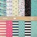 Nautical Digital Scrapbooking Paper Pack, Sea Paper Set, Navy Printable ...