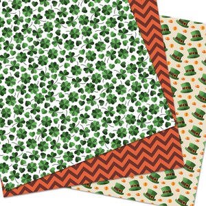 St-patrick's Digital Paper Pack, Saint Patrick Scrapbook Pages ...