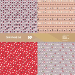 Christmas Digital Paper Pack. Christmas Scrapbooking Pages, Christmas ...