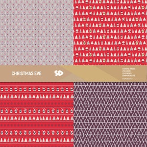 Christmas Digital Paper Pack. Christmas Scrapbooking Pages, Christmas ...