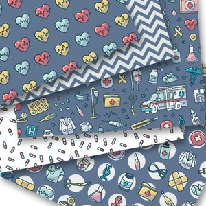 Medical Digital Paper. Doctor Nurse Scrapbooking Pages. Medicine ...