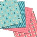 Easter Spring Digital Paper, Bunny Scrapbook Pages, Floral Pattern ...