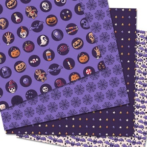 Happy Halloween Digital Paper. Ghost Scrapbooking Pages, Autumn ...