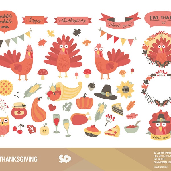 Fall Owl Clipart - Etsy