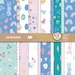 Easter Bloom Digital Paper, Bunny Scrapbook Pages, Pastel Floral ...
