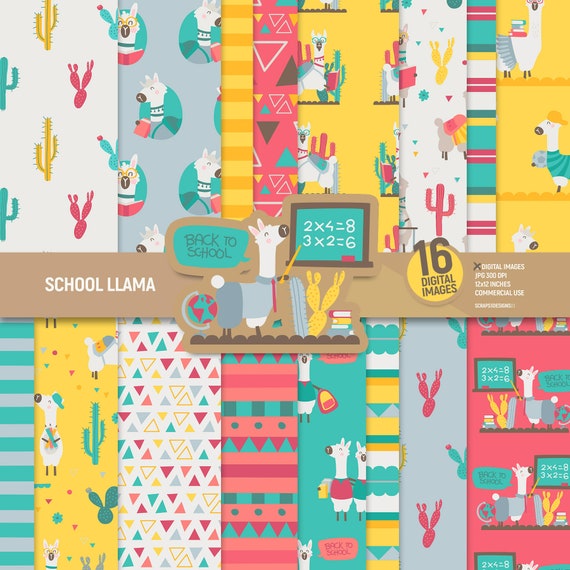 Paper, Party & Kids Commercial use. teacher background back to school ...