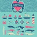 Nautical Digital Clipart. Sea Clip Art. Summer Beach Clipart. Sailing ...