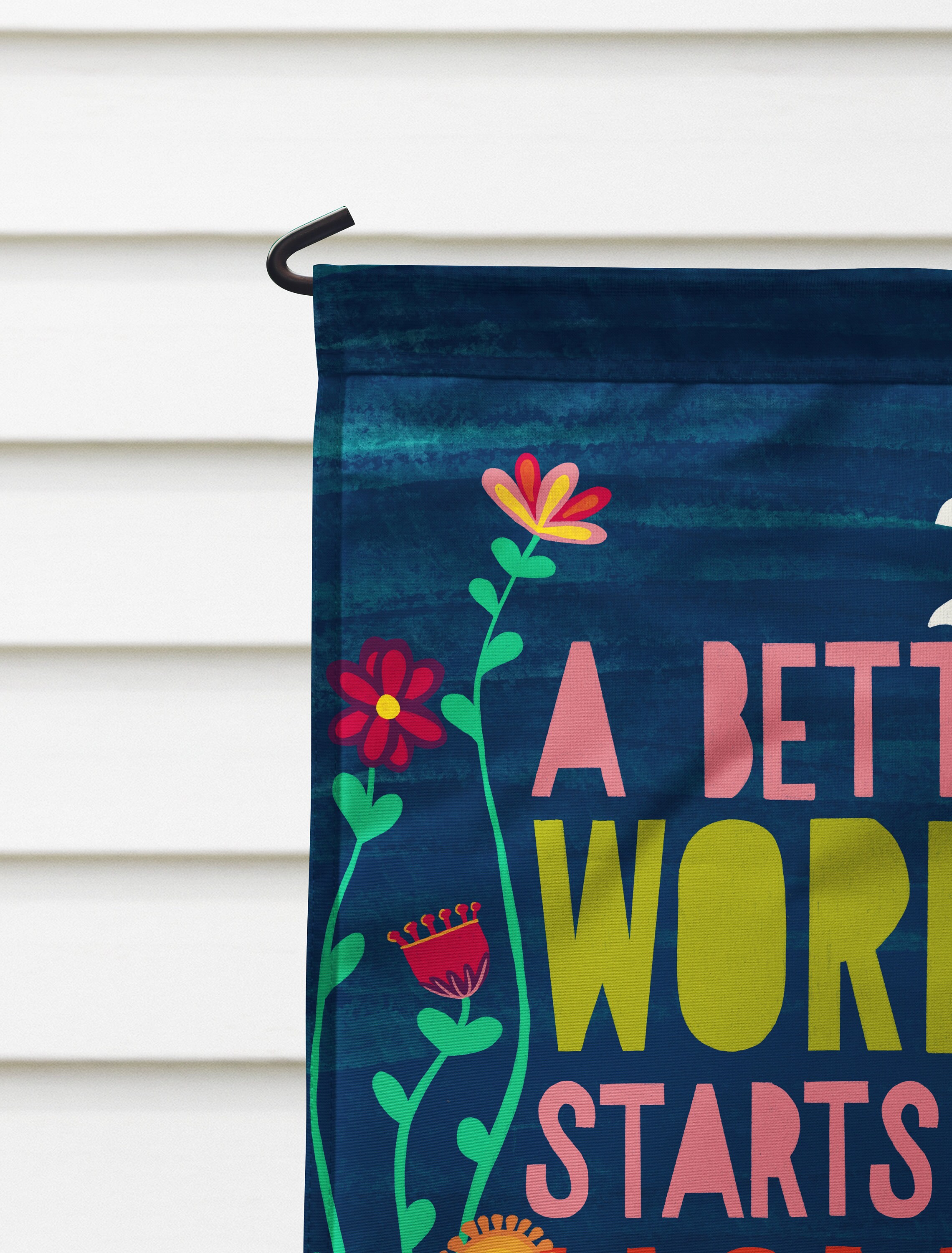 Better World Inspirational Art Quote Welcome Yard Sign | Etsy