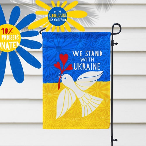 We Stand With Ukraine Yard Sign Support Ukraine Sign 24 - Etsy