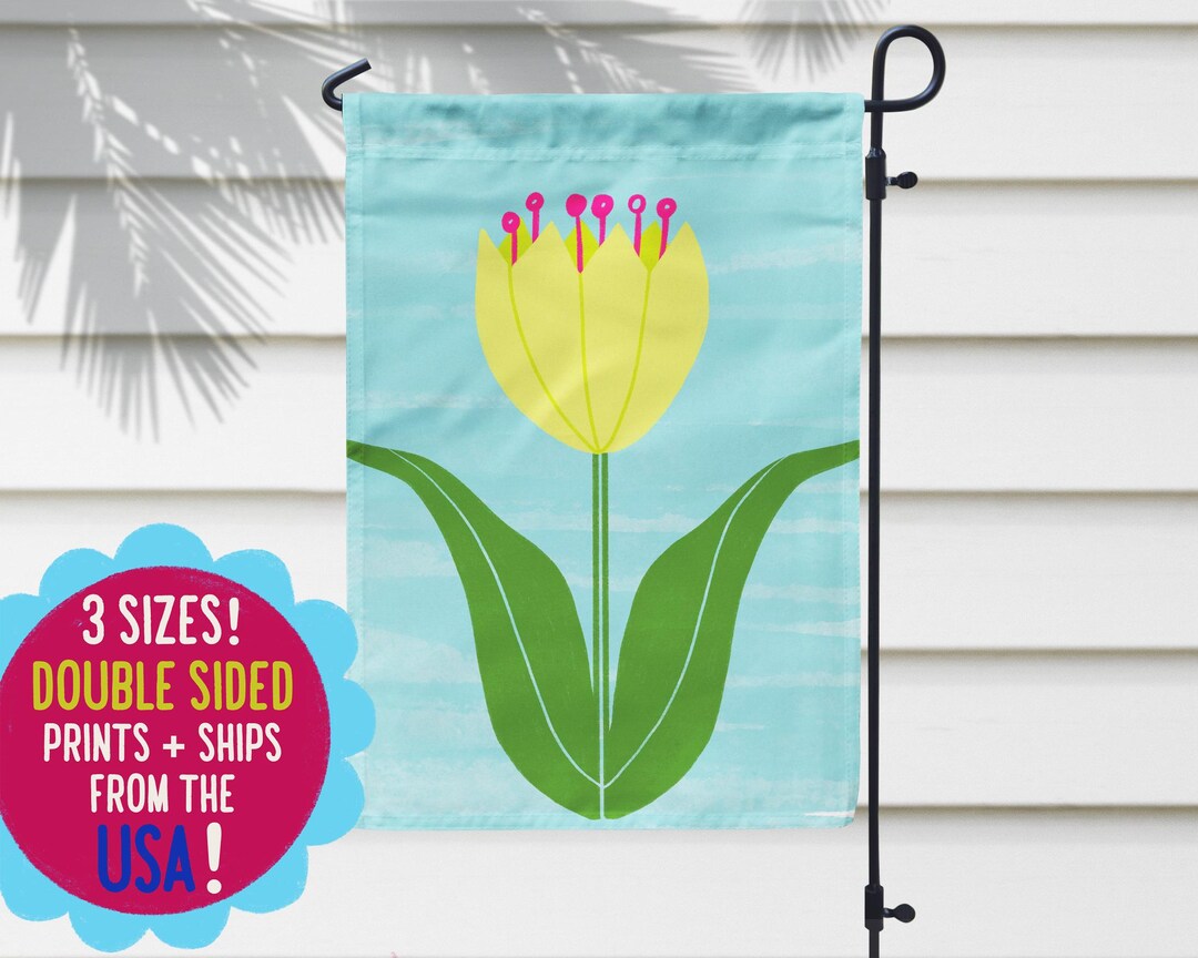 Tulip Modern Art Garden Flags, Easter Flower Garden Flag, Spring ...