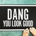 DANG You LOOK GOOD Funny Decorative Door Mat Gift Area Rug | Etsy