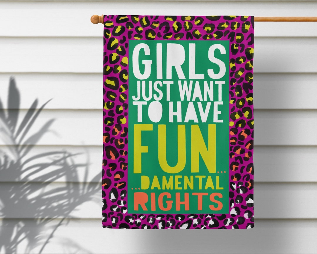 Girls Just Want Fundamental Rights Flag, Roevember Yard Sign, Pro ...