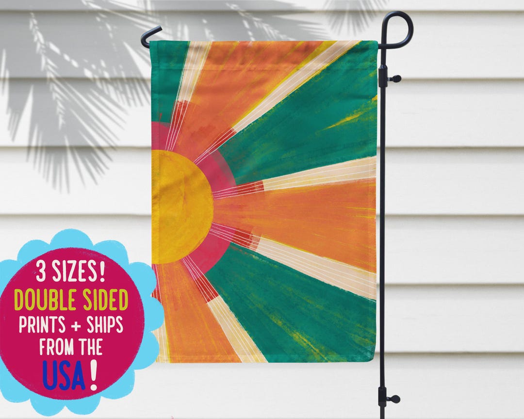 Brighter Days Sun Garden Flag, Summer Sun House Flag, Summer Yard Sign ...