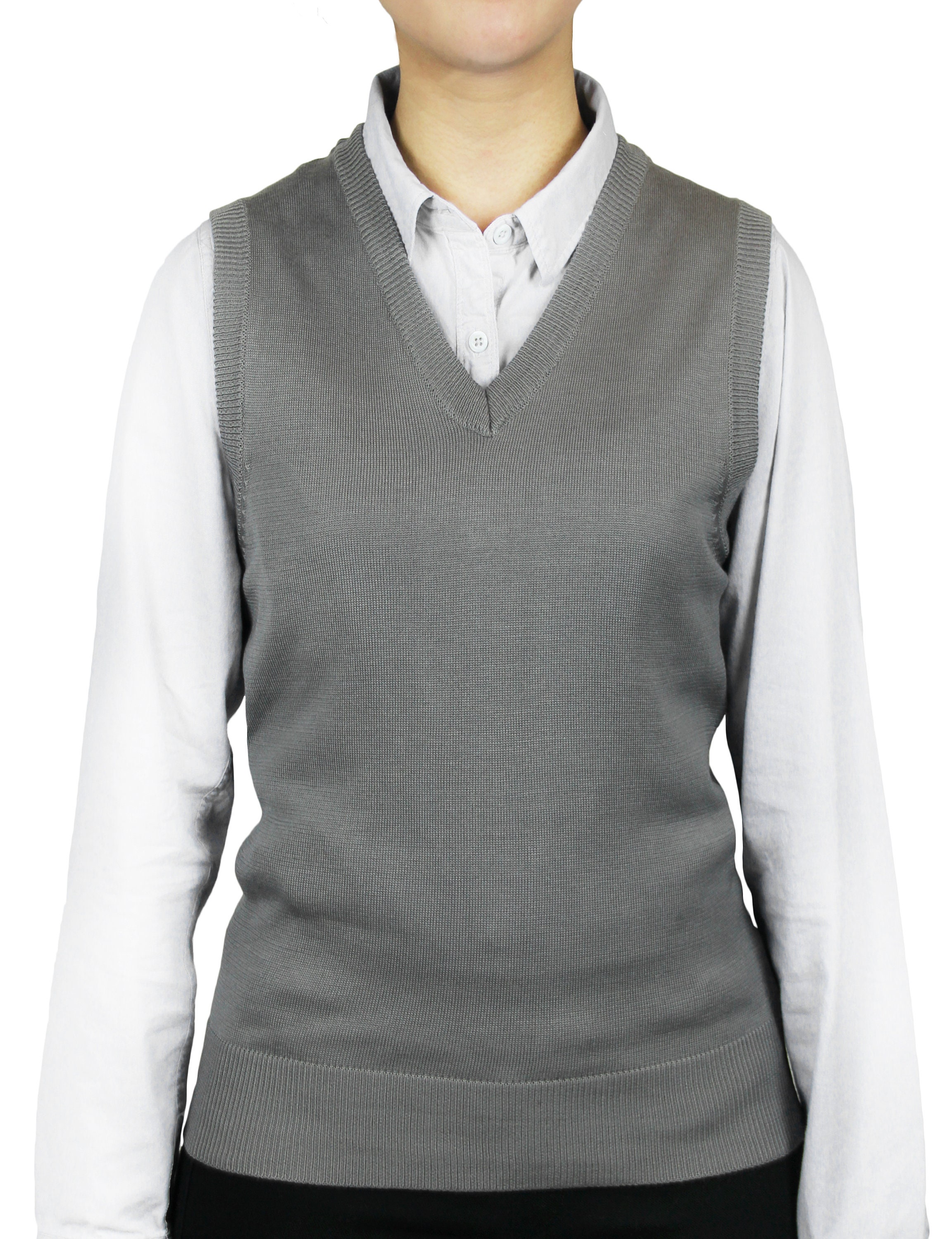 Ladies Solid Sweater Vest Basic Colors - Etsy