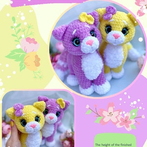 Cat Crochet Pattern, Amigurumi Cat Pattern, Crochet Cute Cat, Amigurumi ...
