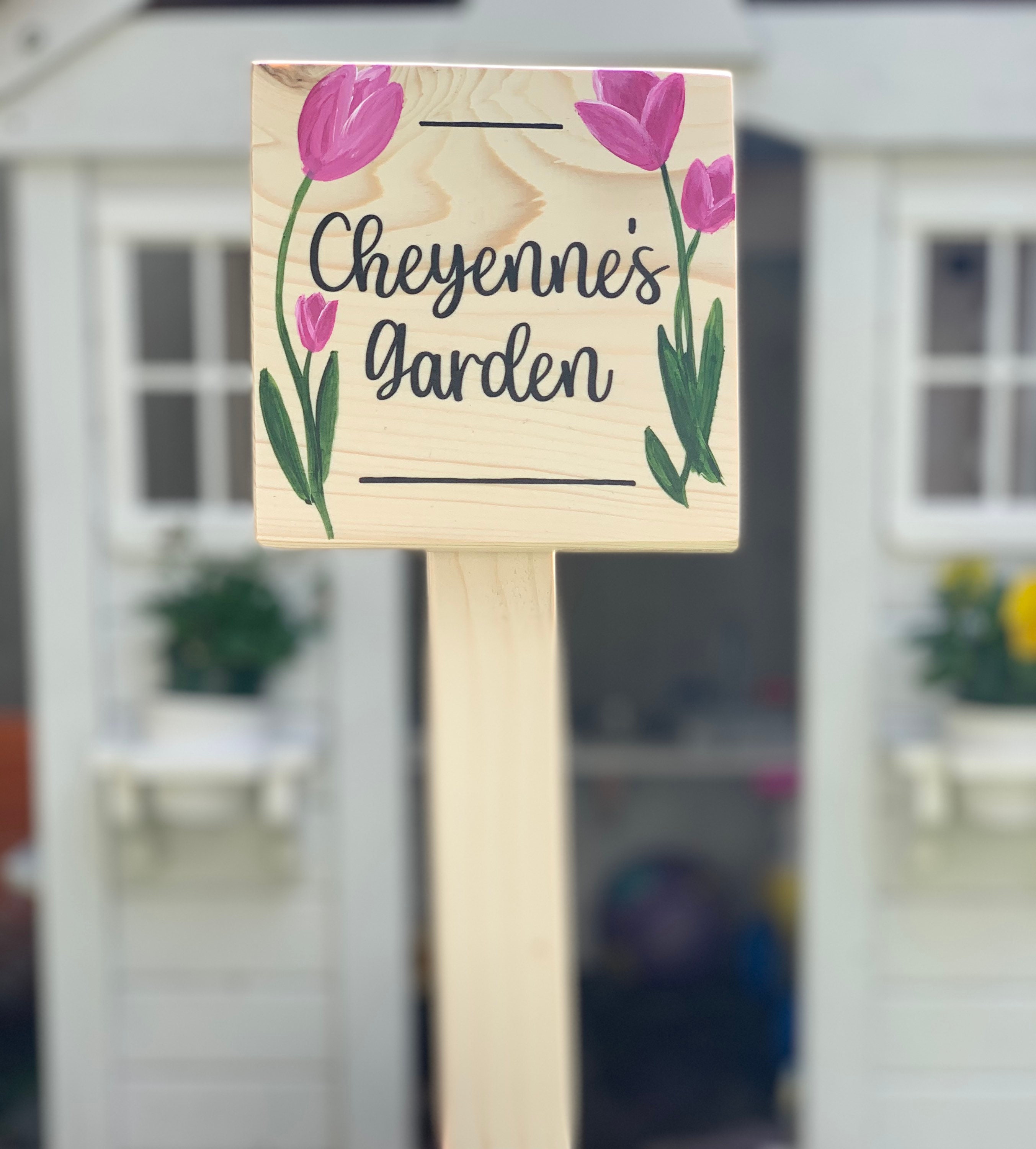 Small Garden Stake Outdoor Sign Outdoor Decor Wood Sign | Etsy