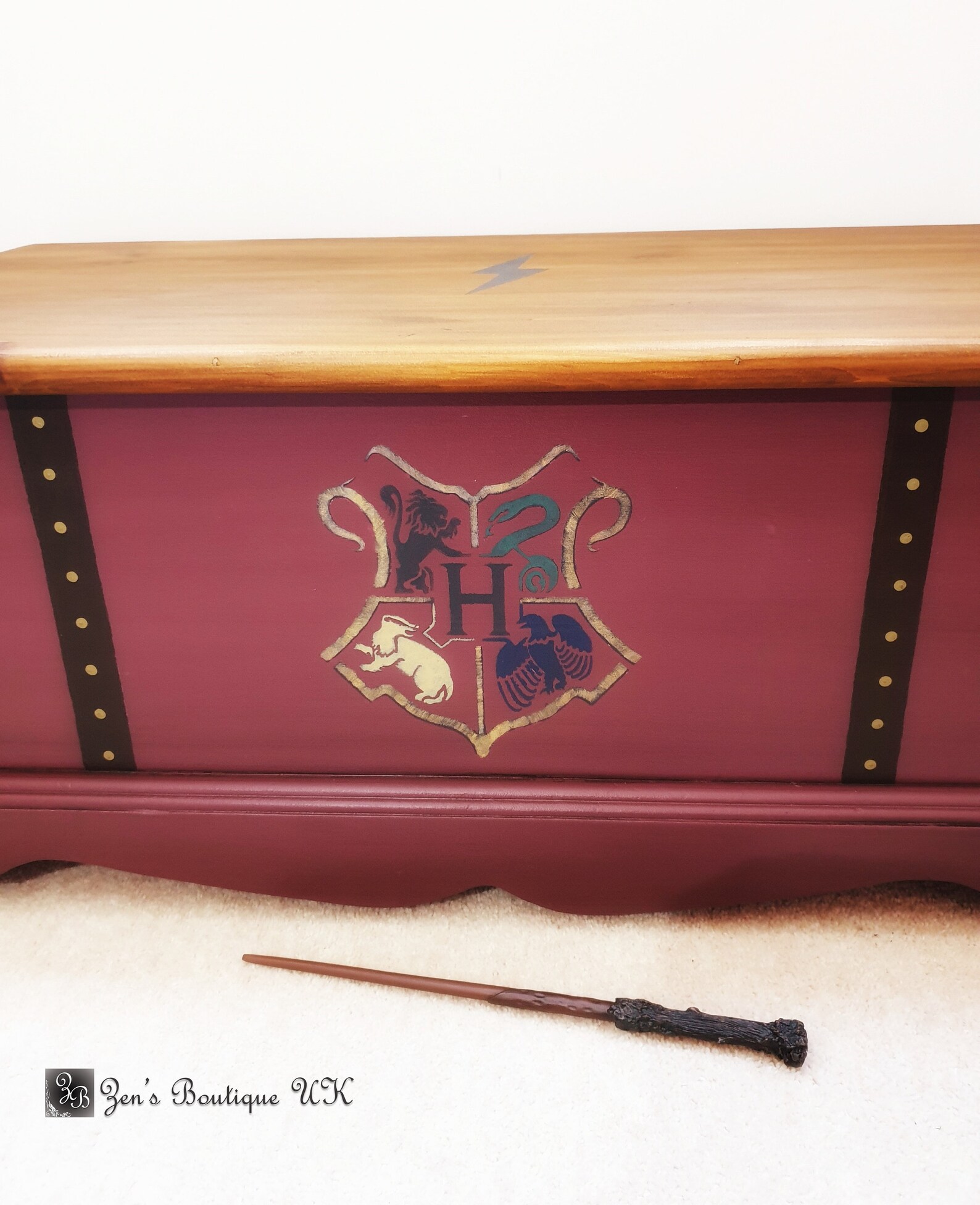 NOW SOLD Harry Potter Toy Box, Harry Potter Trunk, Blanket Box, Toy ...
