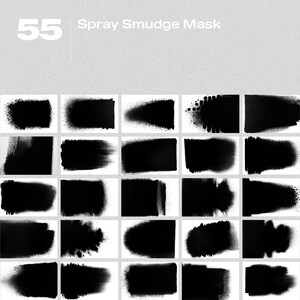 Spray Smudge Mask Photo Overlays: 55 JPG & PNG Effects - Etsy