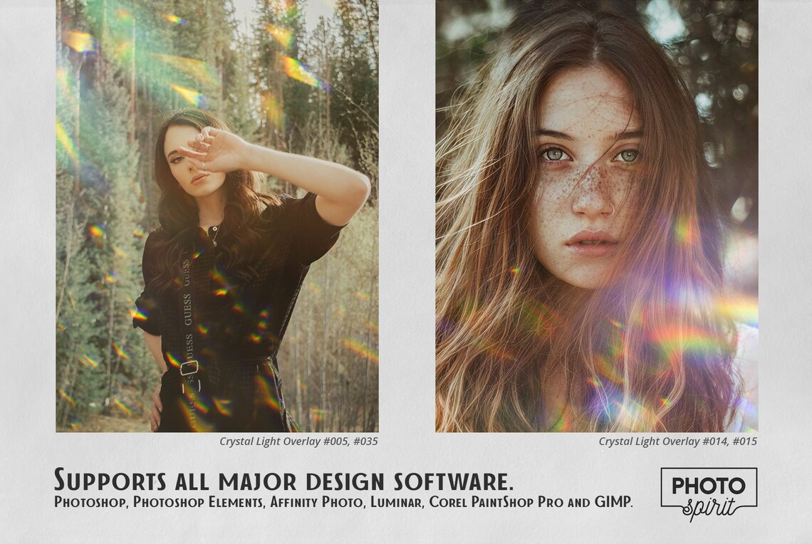 Crystal Light Effect Overlays for Photoshop for Photo | Etsy