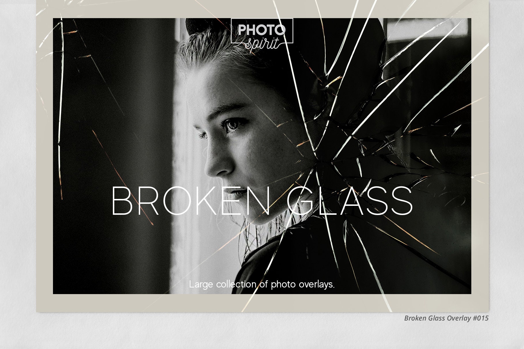 Broken Glass Photo Aesthetic Black Lines Overlays Adobe - Etsy