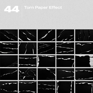 Torn Paper Effect Photo Overlays: Vintage Texture (JPG, ATN, PDF) - Etsy