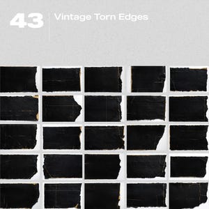 Vintage Torn Edges Effect Photo Overlays. Distressed Retro Textures for ...