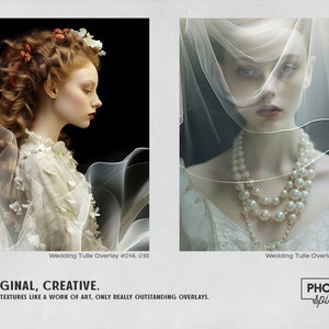 Wedding Tulle JPG and PNG Photo Overlay Effect Adobe Photoshop Actions ...