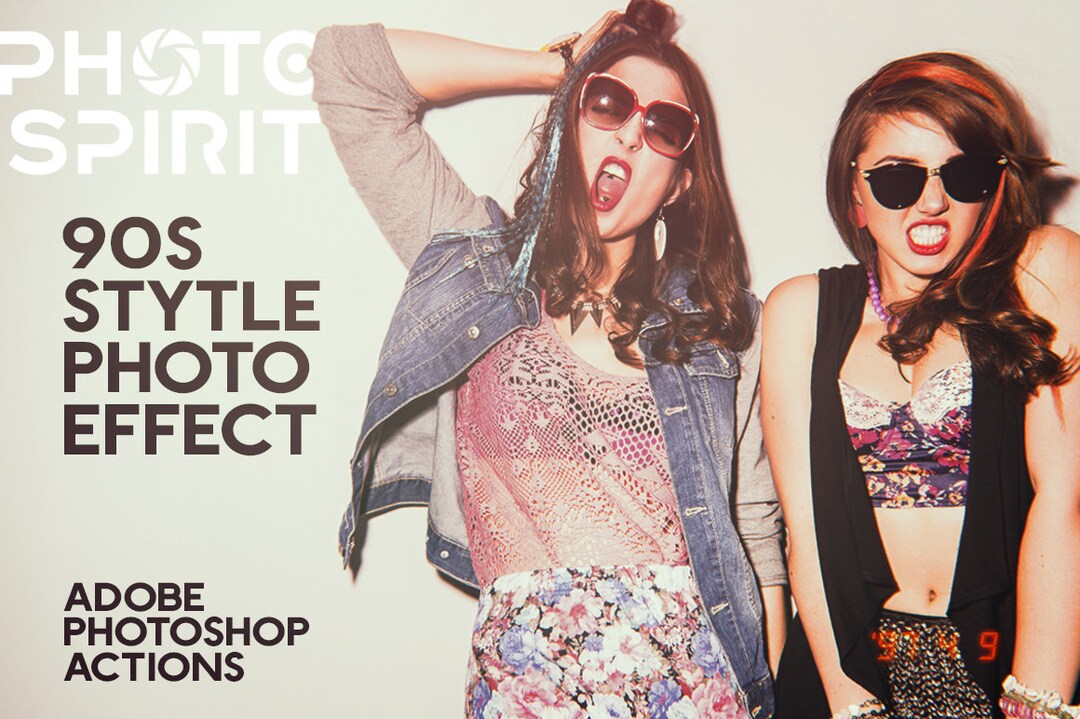 90s Lomography Vintage Style Photo Effects Photoshop Actions 1990s ...