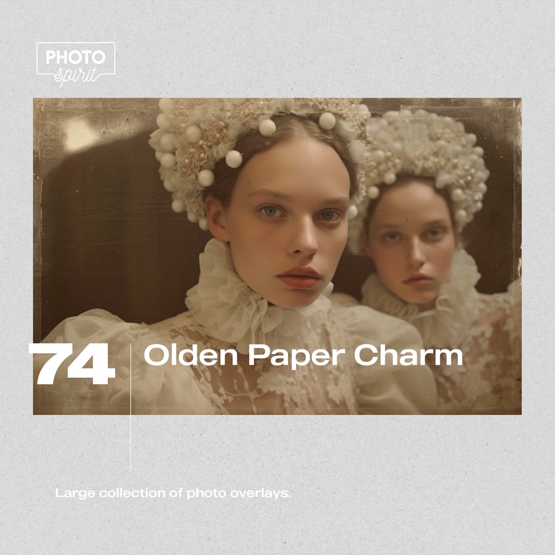 Olden Paper Charm Photo Overlays – Vintage Effects for Timeless ...