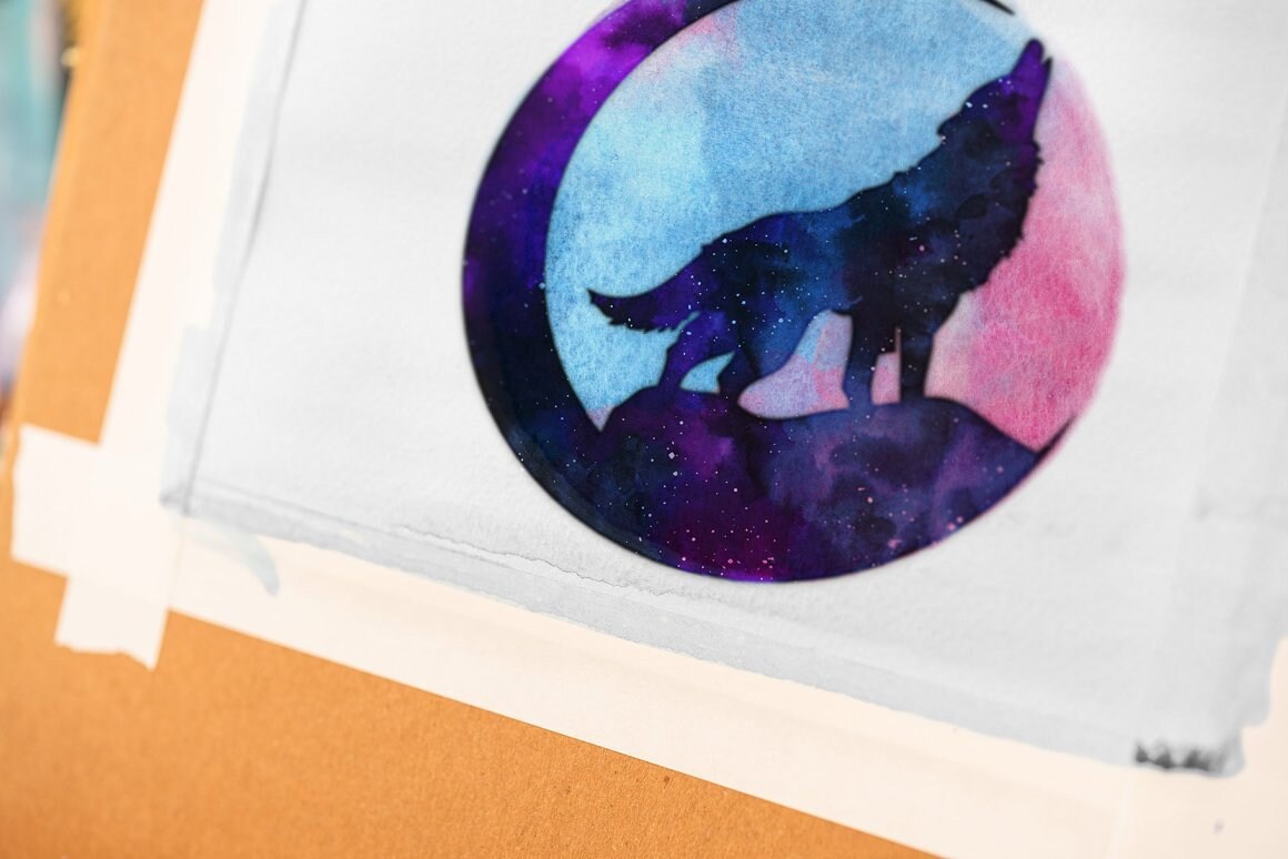 WATERCOLOR TWO-TONE for Adobe Photoshop Actions Layer - Etsy