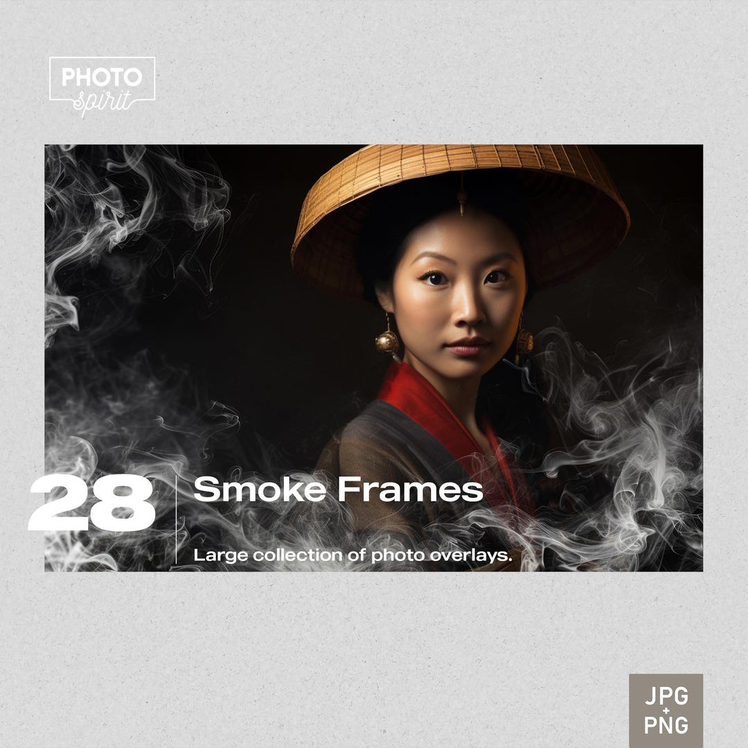 Smoke Frames JPG and PNG Overlay Effects - Add a Mystical Ambiance to ...