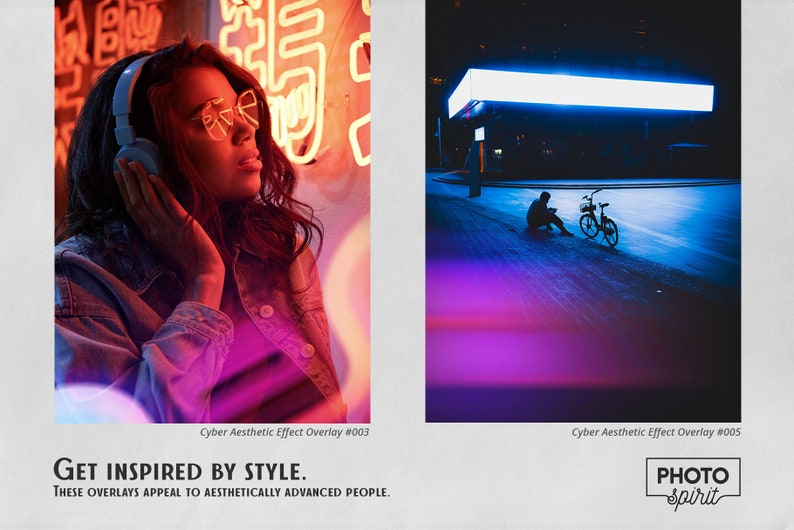 Cyber Aesthetic Overlays With Action for Photoshop Design - Etsy