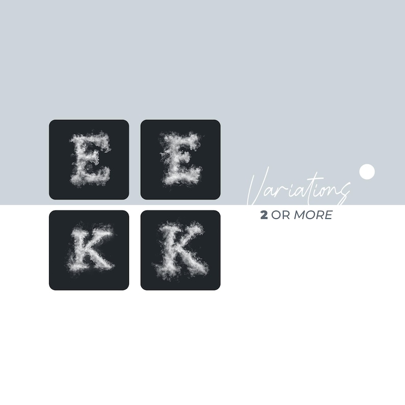 Curling Smoke Font Letters Overlays PNG and JPEG – Mystical Smoke ...