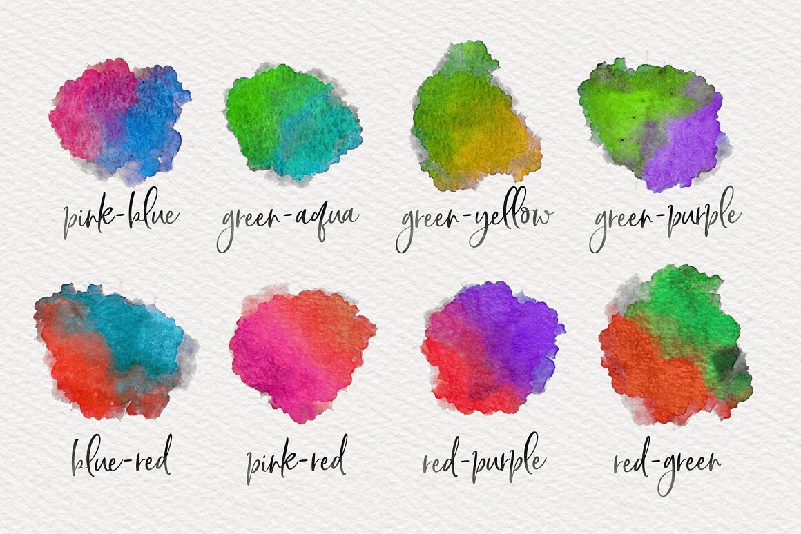 WATERCOLOR TWO-TONE for Adobe Photoshop Actions Layer | Etsy