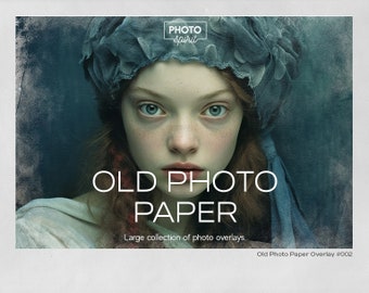 Old Photo Paper Effect Overlays: Vintage Photoshop Actions (JPG, ATN ...