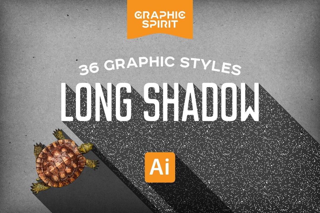 LONG SHADOW Styles for Adobe Illustrator - One-click Effect of the Long ...