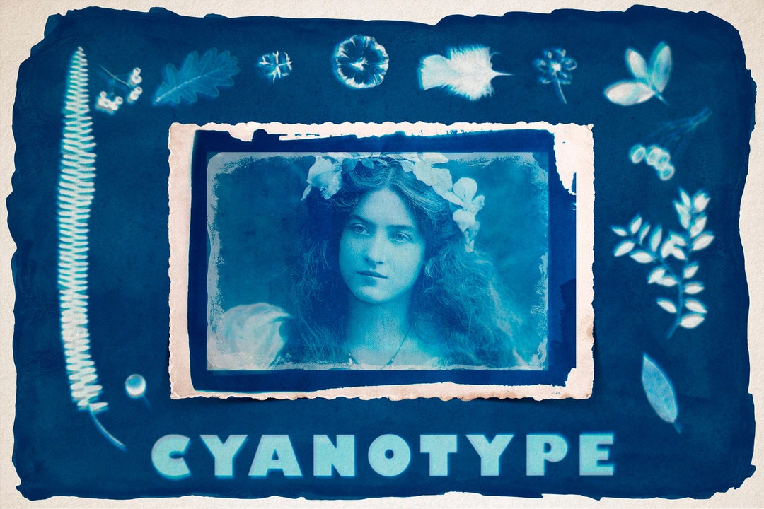 CYANOTYPE Art Digital Vintage Photo Effect for Photoshop — Download ...