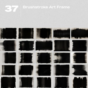 Brushstroke Art Frame Effect JPG and PNG Photo Overlays – Add Unique ...