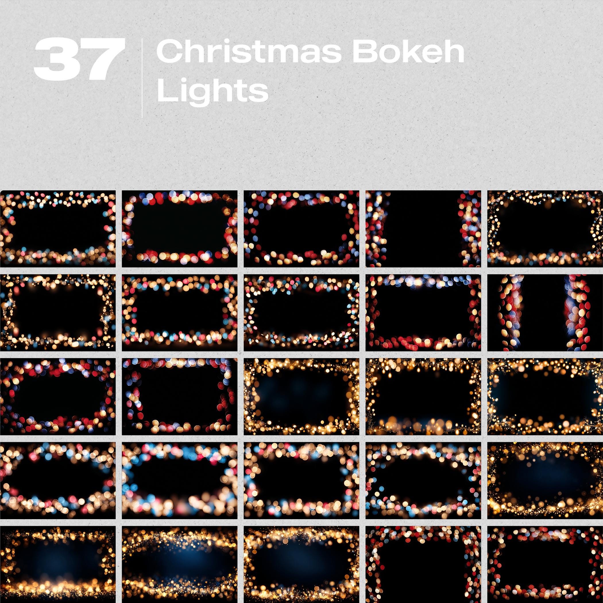 Christmas Bokeh Lights 37 Premium Overlays for Stunning Holiday Photos ...