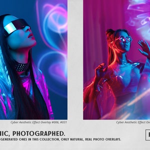 Cyber Aesthetic Overlays With Action for Photoshop - Design Photo in ...