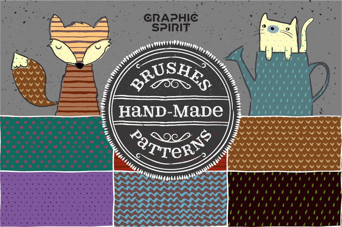 Hand Made Brushes & Patterns set of brushes and patterns for | Etsy