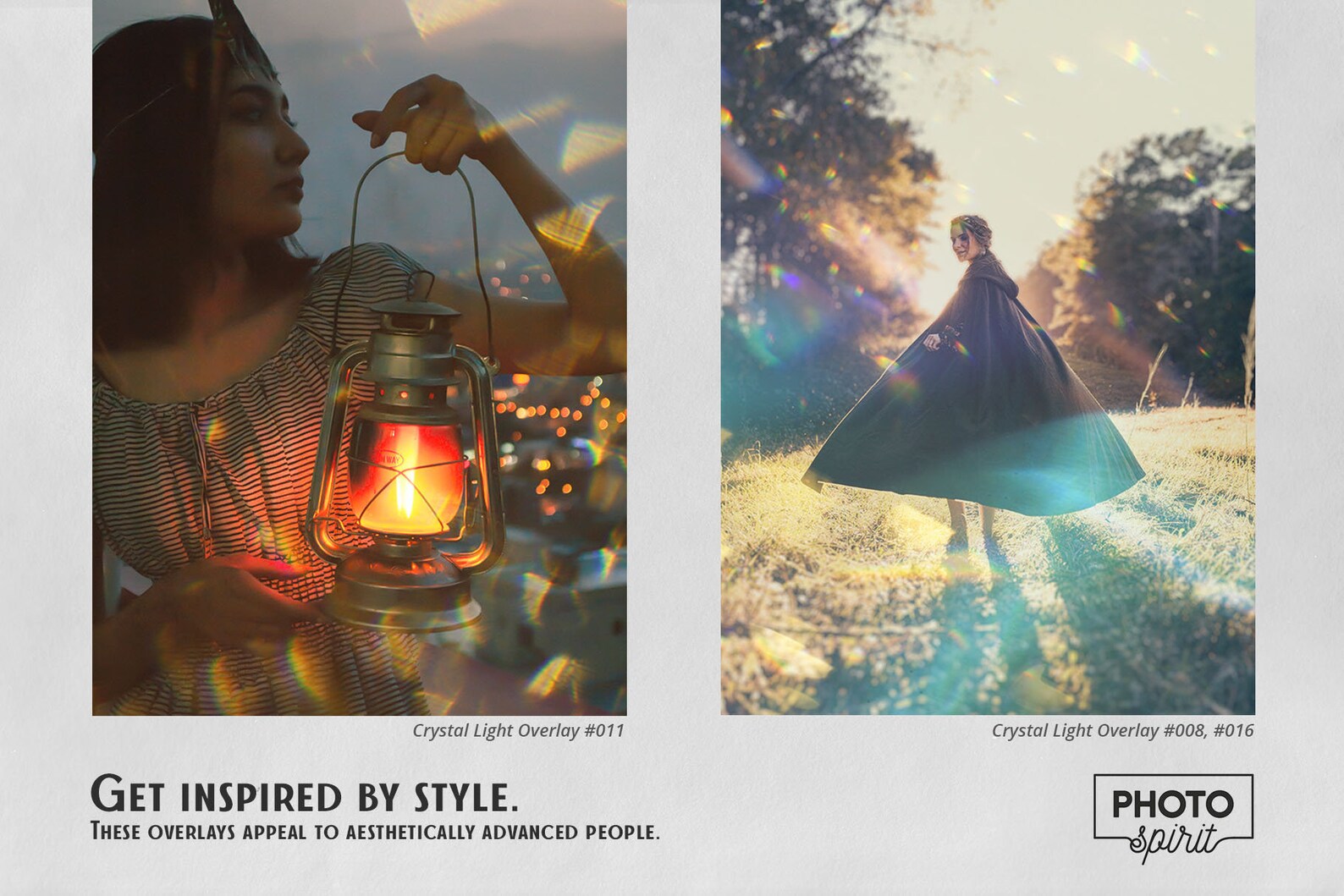 Crystal Light Effect Overlays for Photoshop for Photo | Etsy