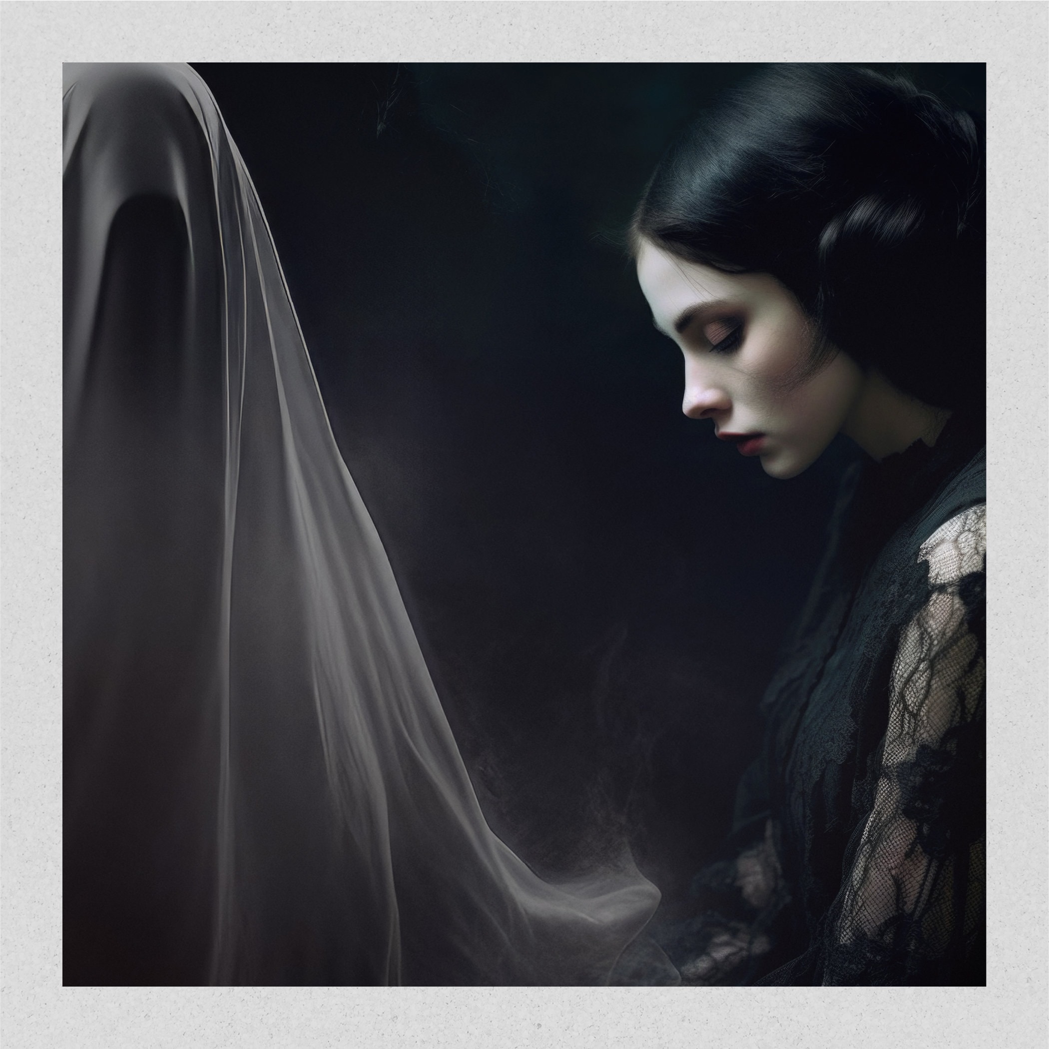 Creepy Halloween Ghosts Photo Overlays: Eerie JPG & PNG (digital ...
