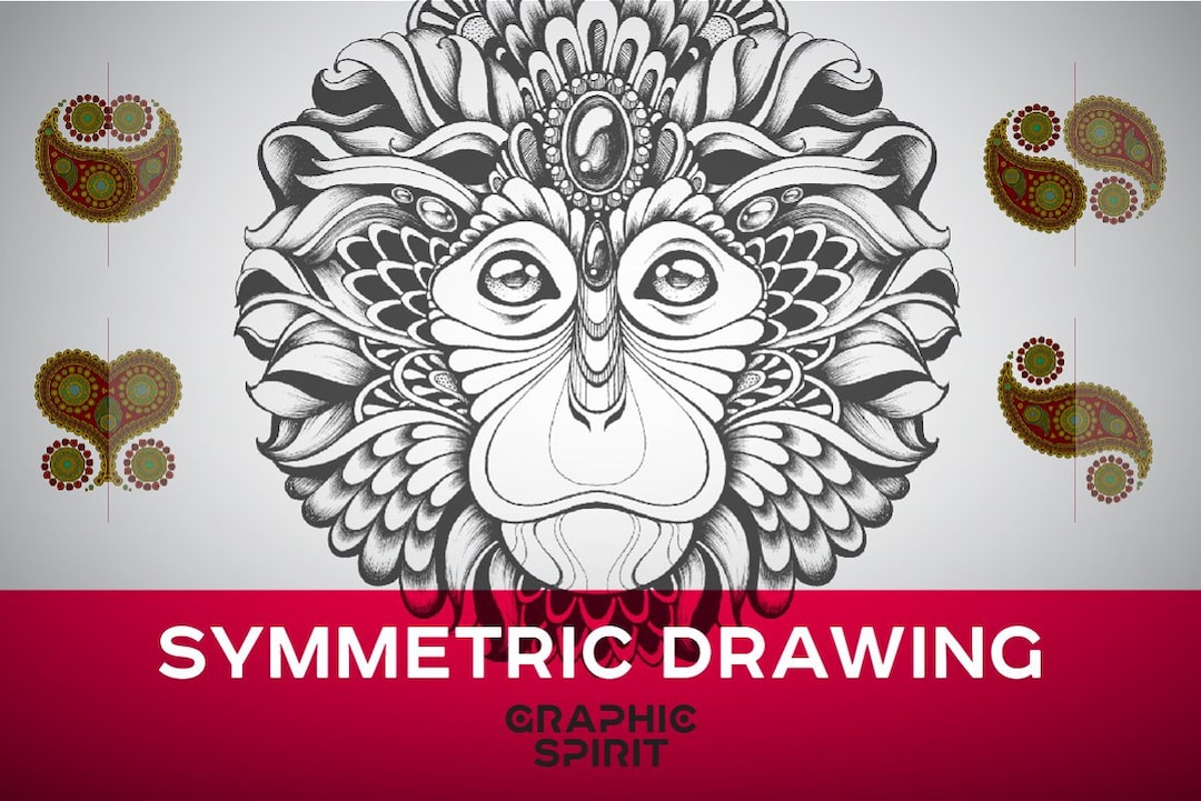 Symmetric Drawing Adobe Illustrator Templates - Symmetric Pattern ...